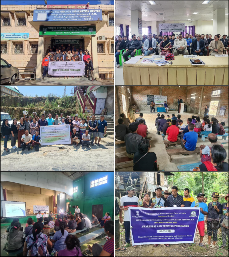 Farmer’s Training Programme – MZU Biotech-KISAN Hub